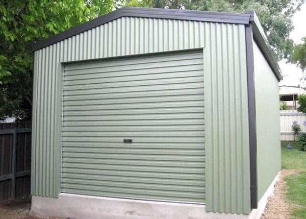 Single Garage Gable Kit- 3m(W) x 7m(L); 1 Roller Door-EB – EzyBlox Sheds and Steel Structures ...